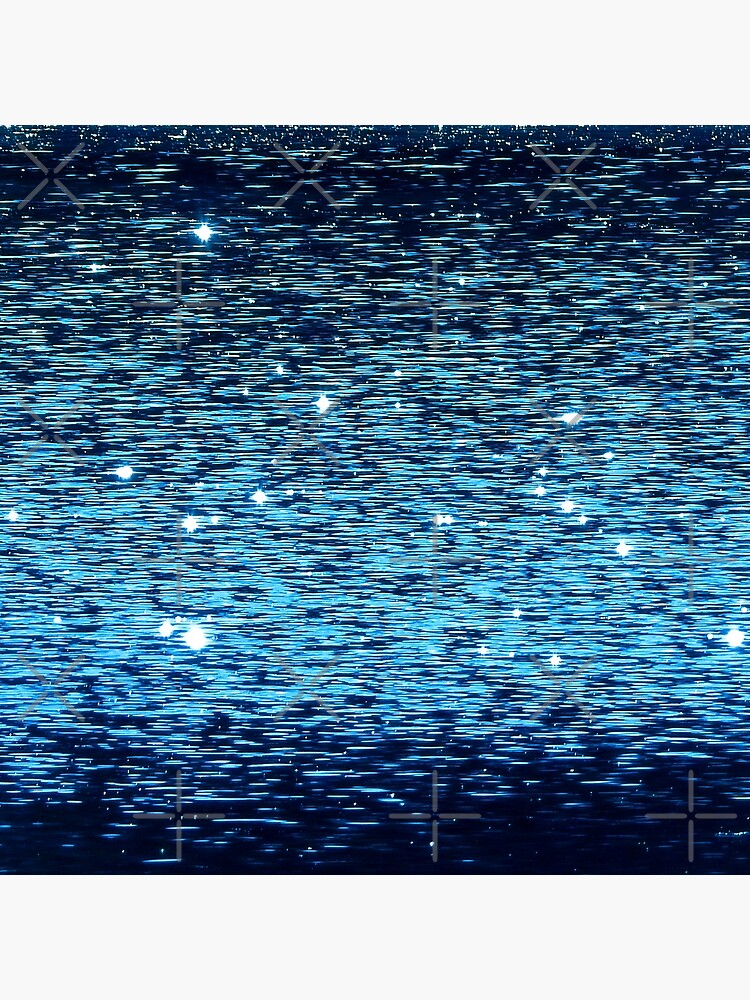 "Midnight Blue Sea Sparkle" Poster for Sale by KirstyNadineArt | Redbubble