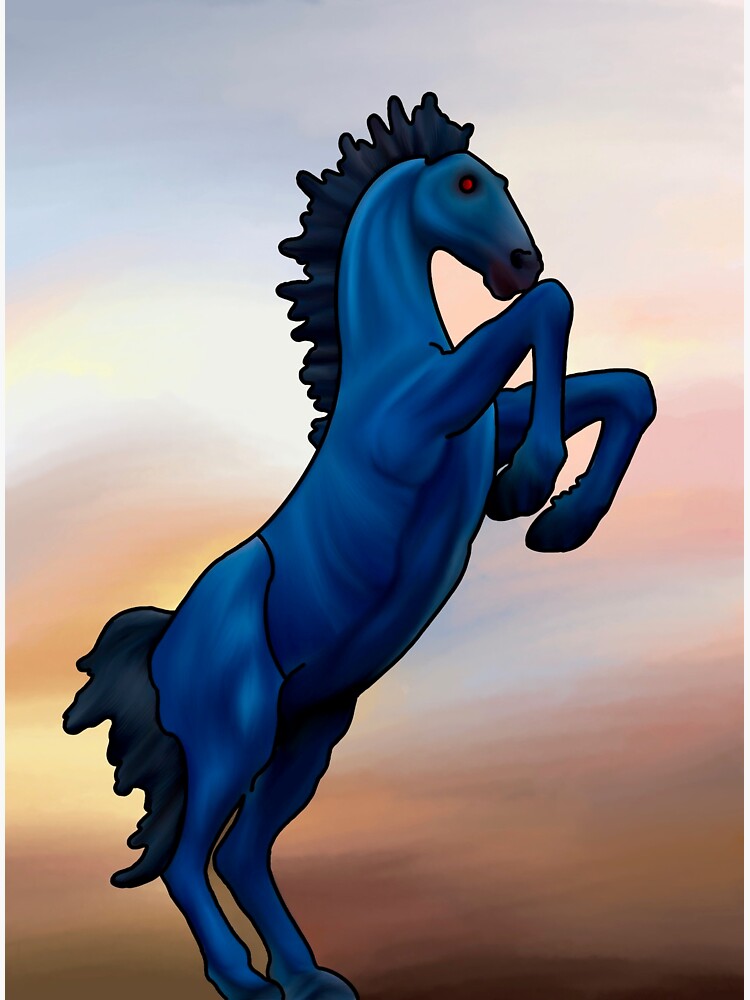 "Blucifer at Denver Airport" Sticker for Sale by Makesspence | Redbubble