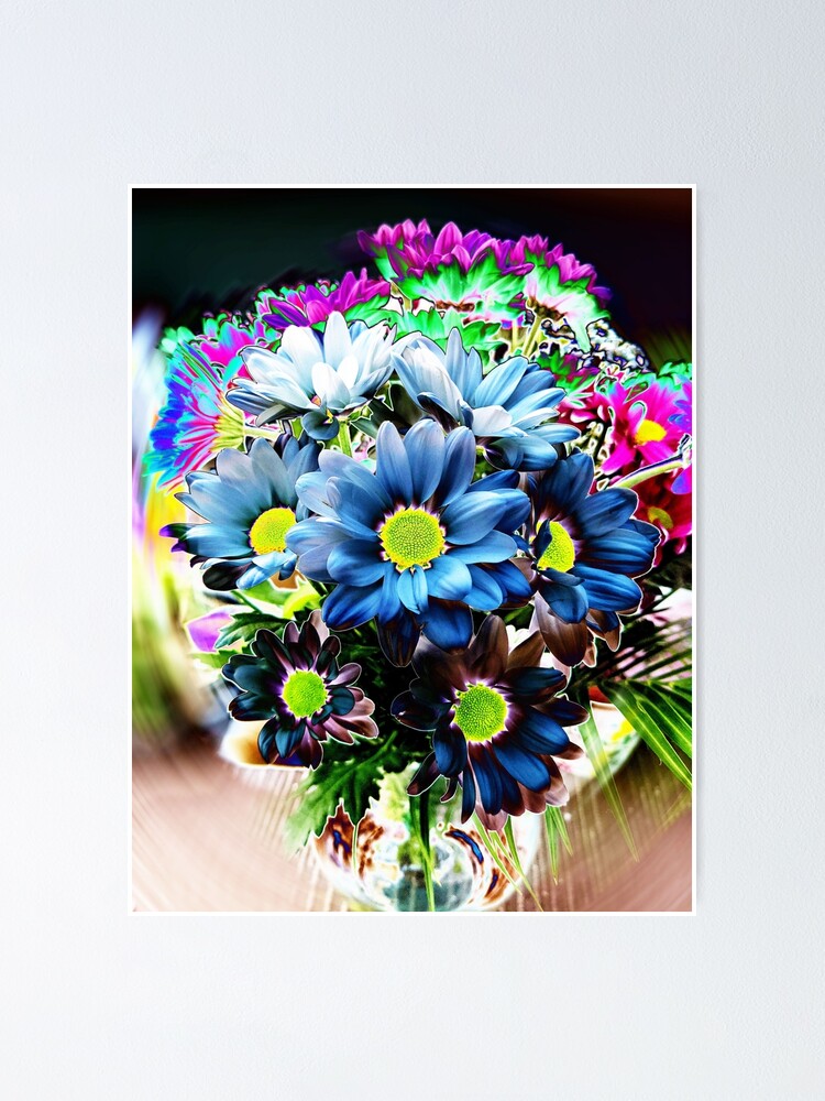 "80s Inspired Flowers" Poster by AbiWynne79 | Redbubble
