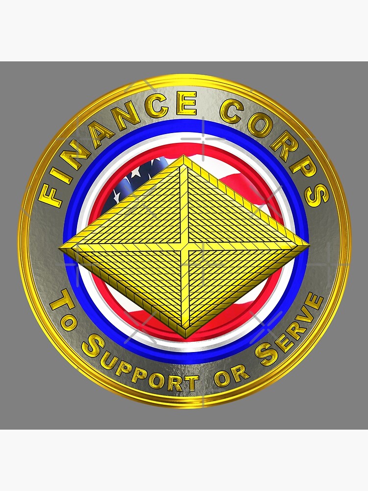 Army Finance Logo Enlisted Finance Corps With US Insignia