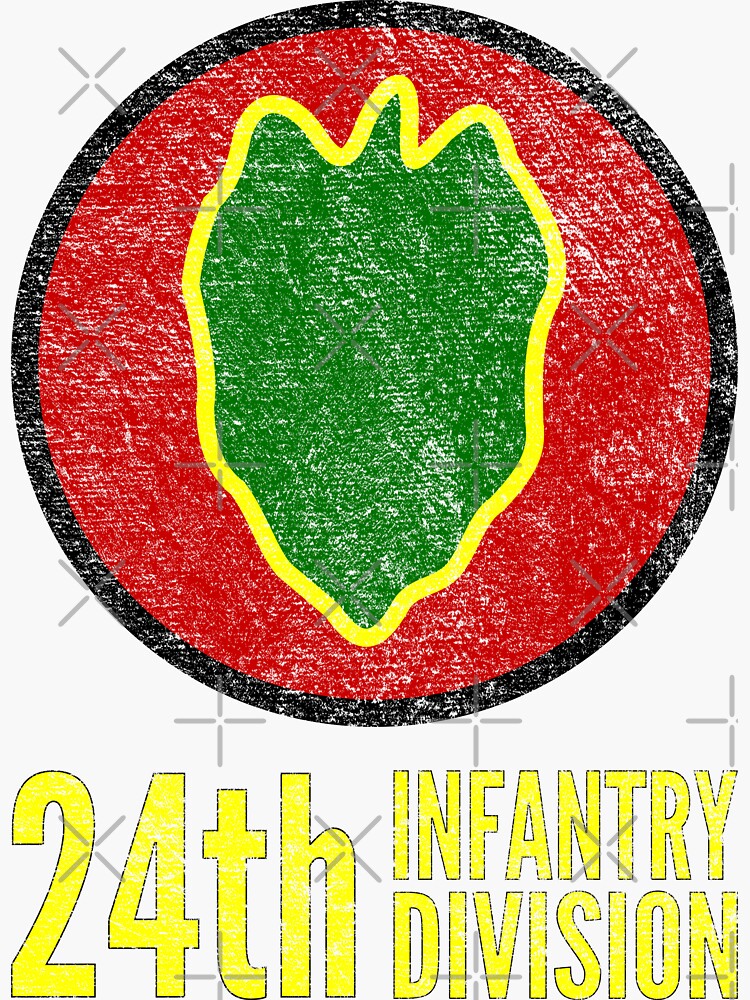 "24TH INFANTRY DIVISION US ARMY (DISTRESSED)" Sticker for Sale by ...