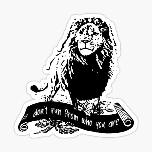 "Aslan Quote" Sticker for Sale by JeferCelmer | Redbubble