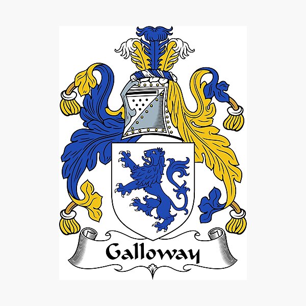 "Galloway Coat of Arms / Galloway Family Crest" Photographic Print for ...