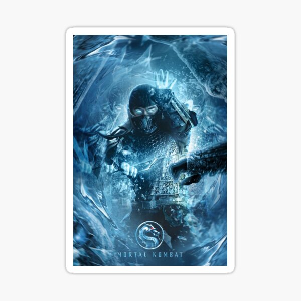 "Mk Movie Sub Zero" Sticker for Sale by Ghostach | Redbubble