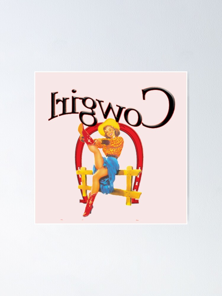 "Reverse Cowgirl" Poster for Sale by FusionFashion4U | Redbubble