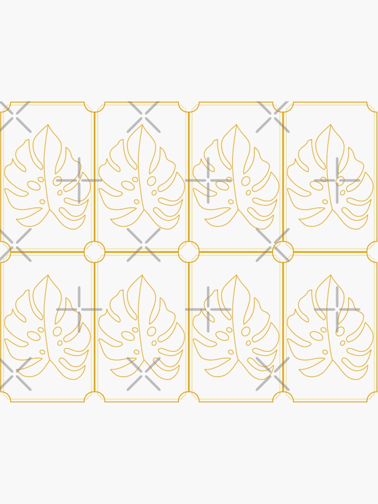 "Encased gold leaf" Sticker by JoySpark | Redbubble