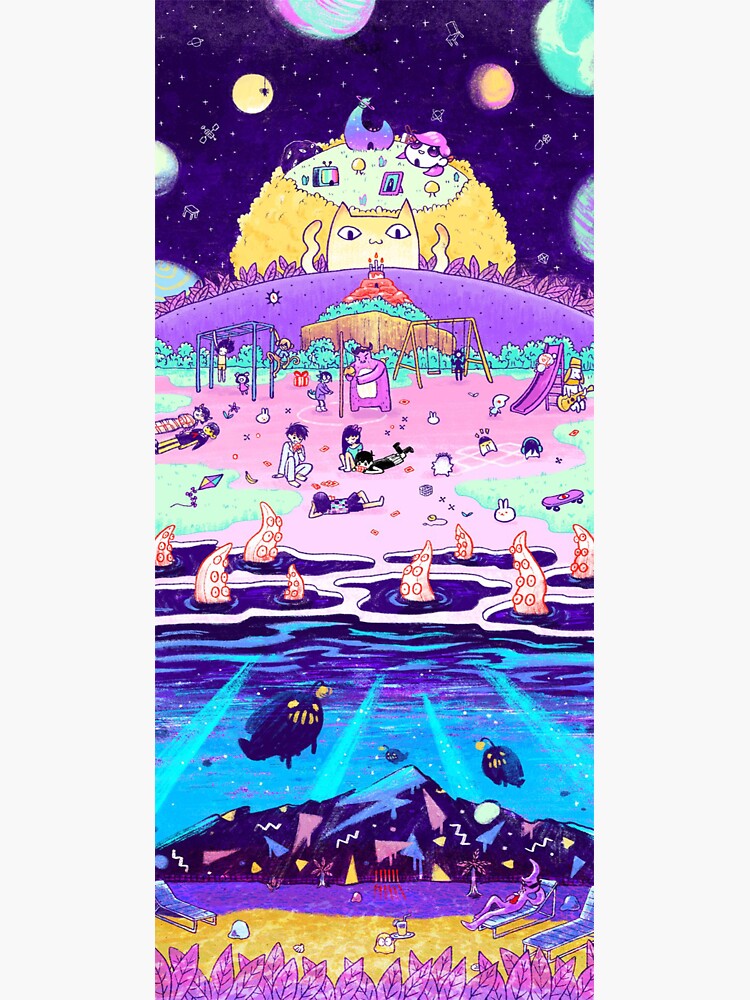 "Omori headspace" Sticker by rayvoltz | Redbubble