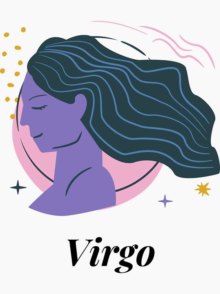 "Virgo" Sticker for Sale by FreeWillDesign | Redbubble