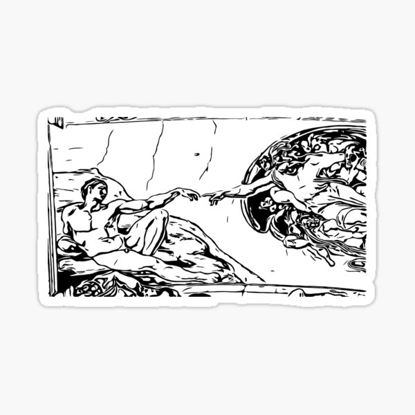 "Michelangelo " Sticker for Sale by Fab-io | Redbubble