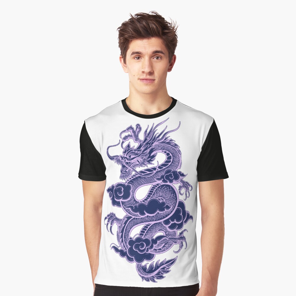 "Purple Chinese Dragon" Sticker for Sale by WearWolfDesigns | Redbubble