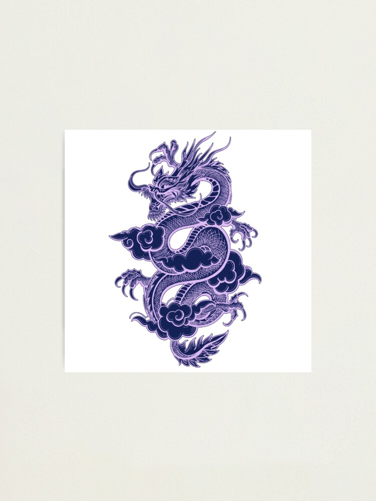 "Purple Chinese Dragon" Photographic Print for Sale by WearWolfDesigns ...