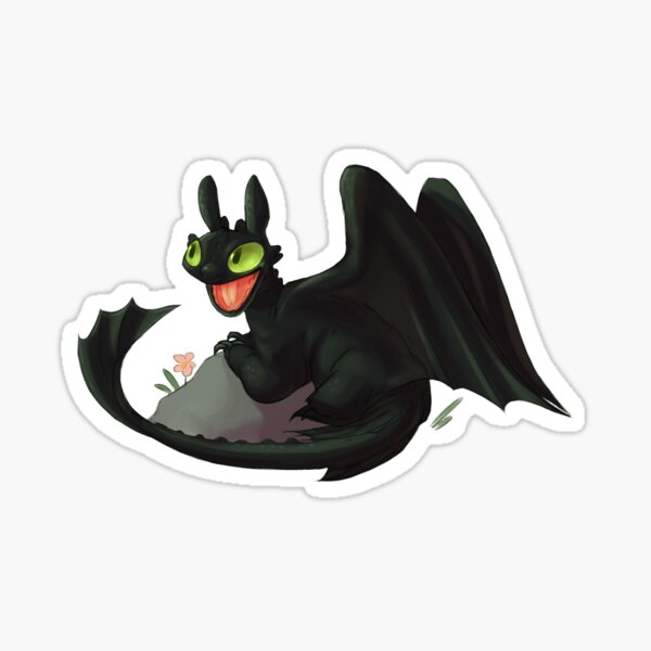 "Toothless" Sticker by artisticaviary | Redbubble