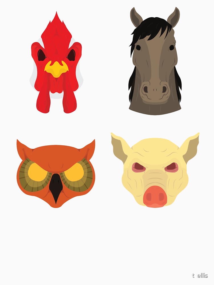 "The Four Masks" T-shirt for Sale by VectorT-Shirts | Redbubble ...