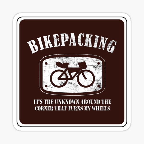 "Bikepacking Cycle Touring Gravel Bike Adventure" Sticker for Sale by ...