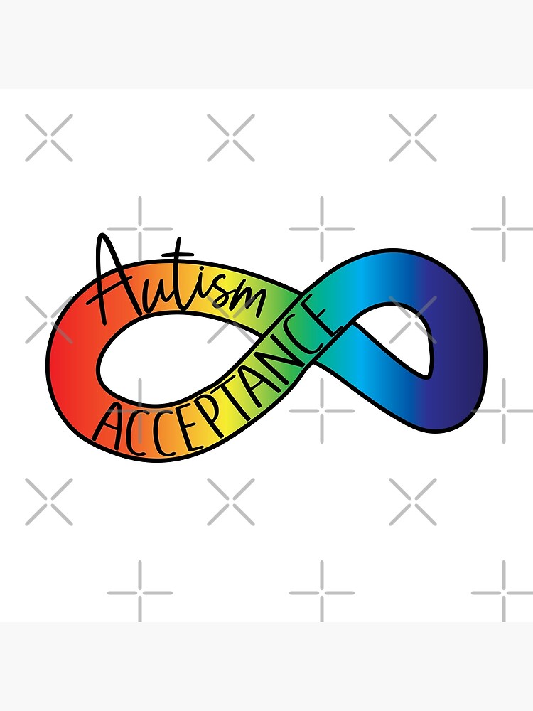 Lámina Metálica «aceptación Del Autismo Símbolo Del Infinito Del Arco