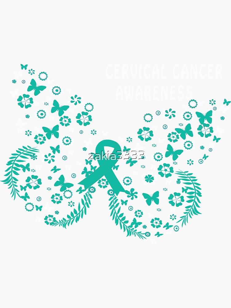 " cervical cancer" Sticker by zakia3333 | Redbubble