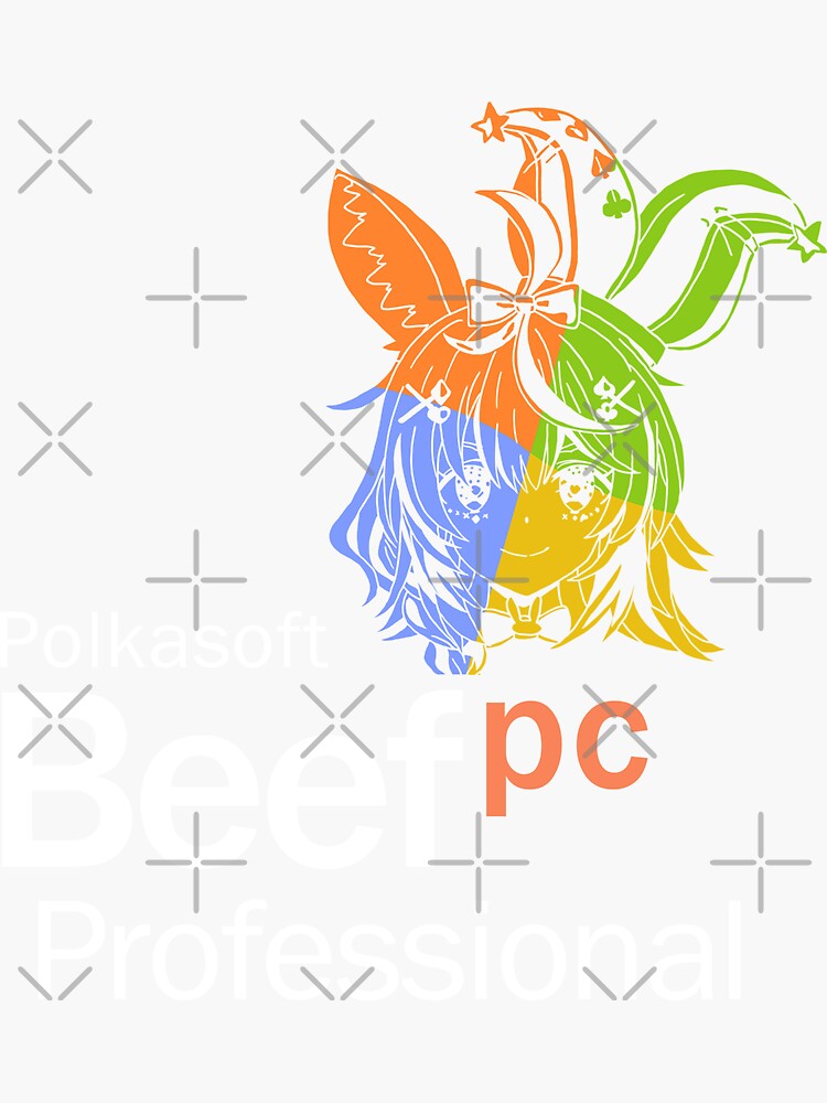 "Beef PC Professional" Sticker by CCCDesign | Redbubble