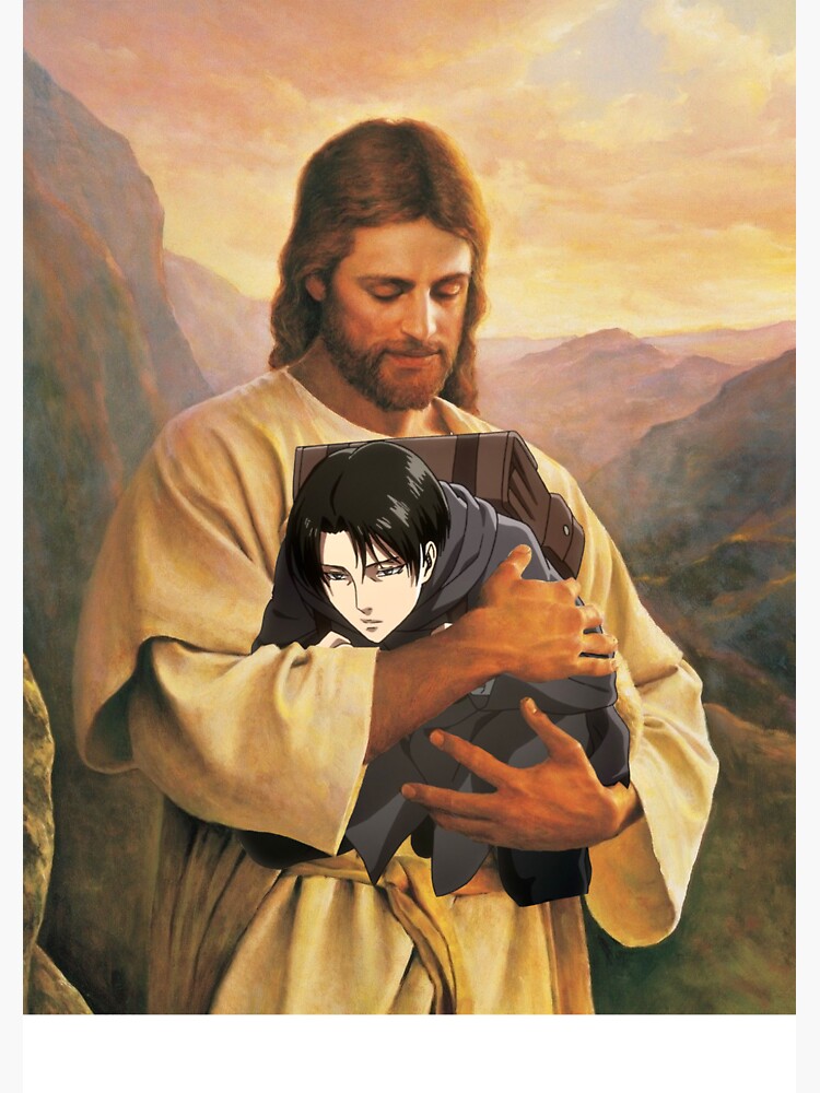 "Levi Ackermann x Jesus Christ" Sticker by PaulusGrachus | Redbubble