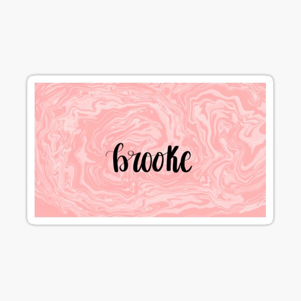 "Brooke pink and white marble" Sticker by ArtbyAnkitha | Redbubble