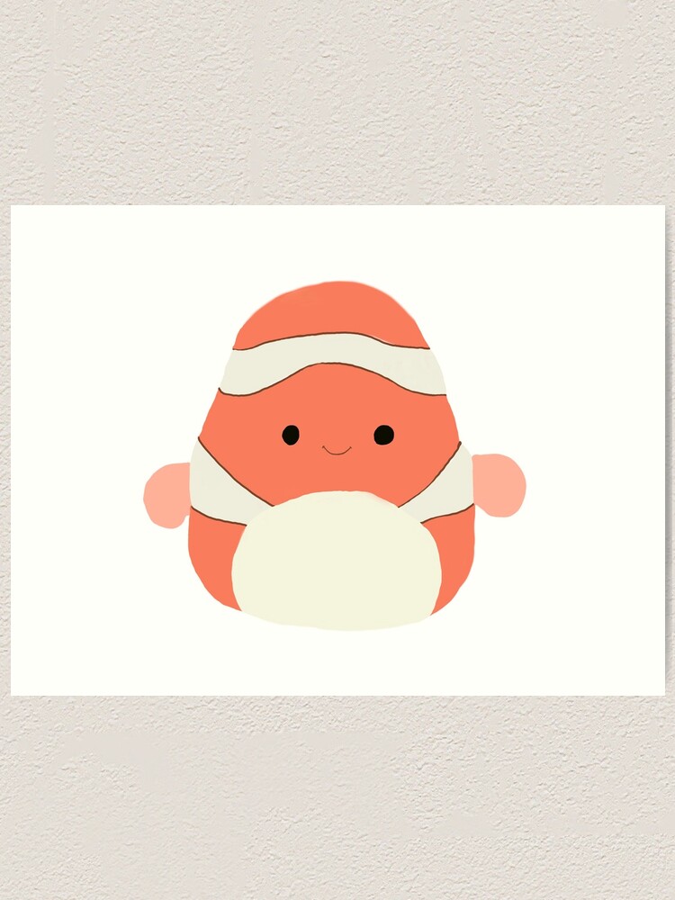 "Ricky the clownfish squishmallow" Art Print by lolliesonsunday | Redbubble