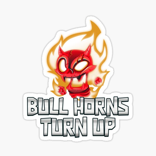 "Bull Horns Turn Up Race Cars Exhaust" Sticker for Sale by ...