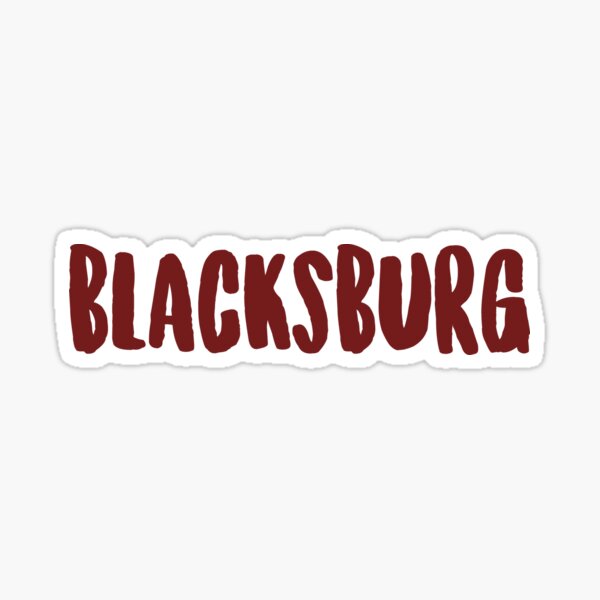 "Blacksburg" Sticker by baileymincer | Redbubble