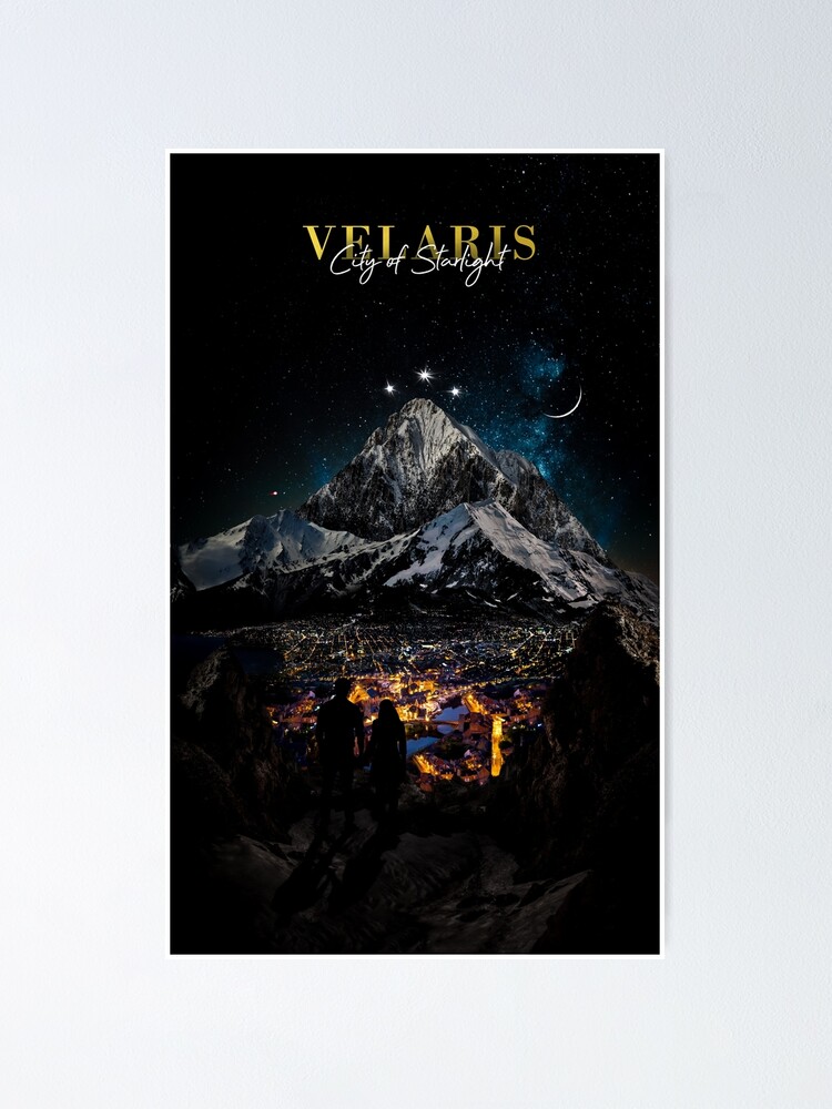 "Velaris - City of Starlight, Court of Dreams WITH TEXT" Poster for ...