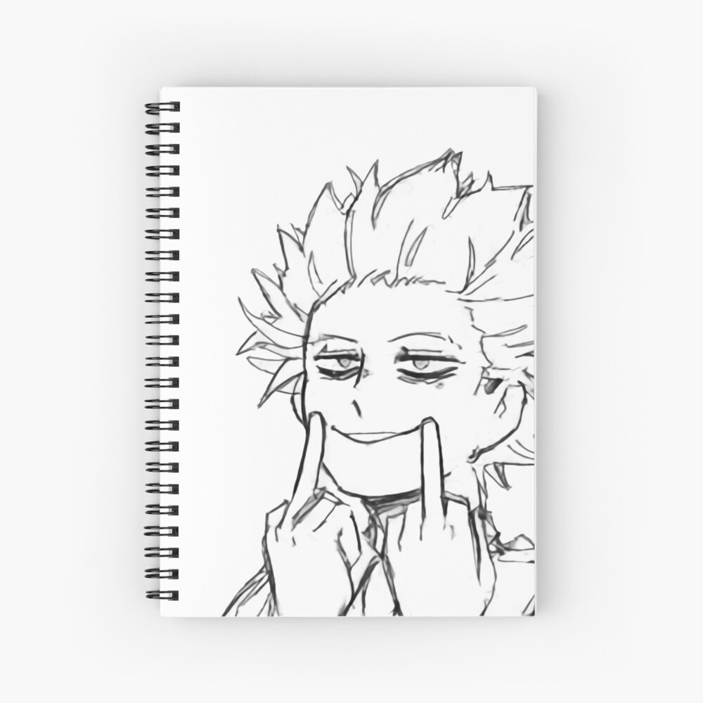 "My hero Academial - Middle finger" Spiral Notebook by kisomi | Redbubble