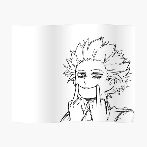 "My hero Academial - Middle finger" Poster by kisomi | Redbubble