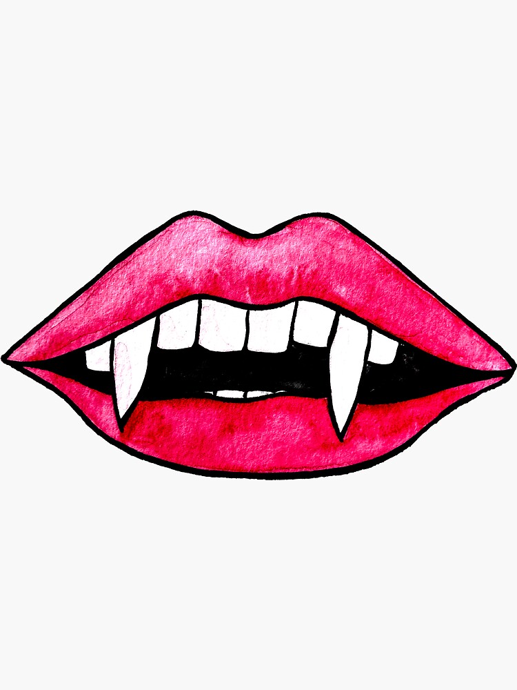 "Vampire Bite" Sticker for Sale by WieDesigns | Redbubble