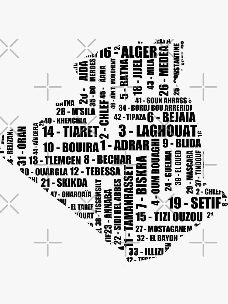 "Wilayas d Algérie, Noms et Codes des Wilayas, Carte Géographique ...