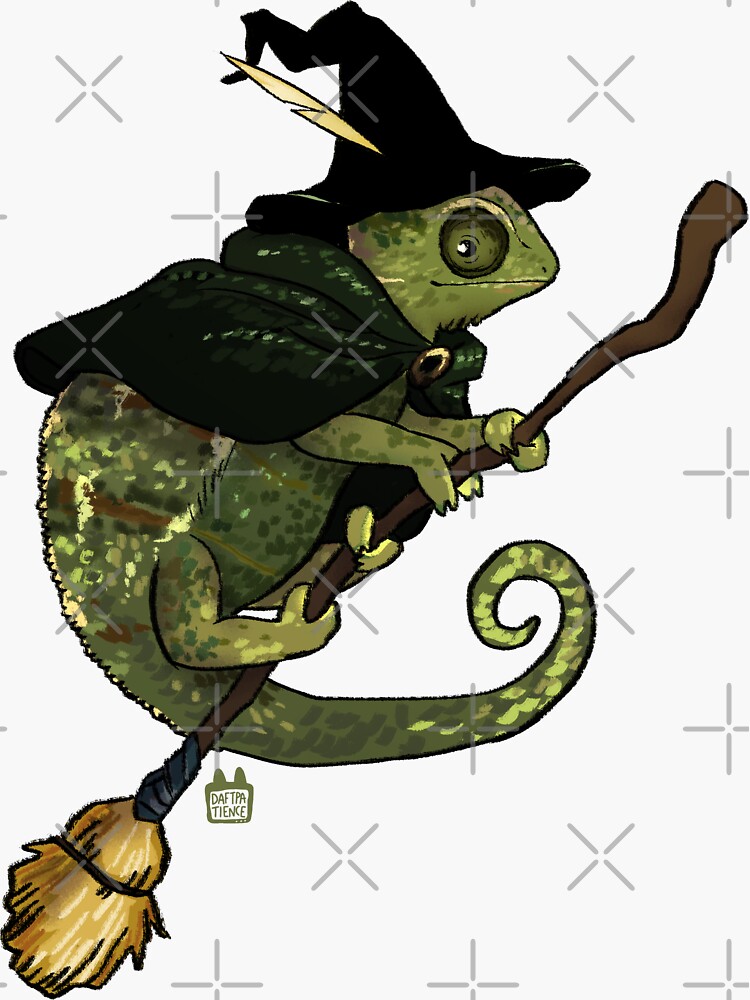 "Chameleon Wizard" Sticker for Sale by petakov-kirk | Redbubble