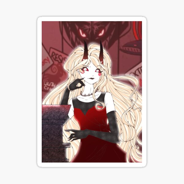 "demon Charlie Magne" Sticker for Sale by Smilingfacadee | Redbubble