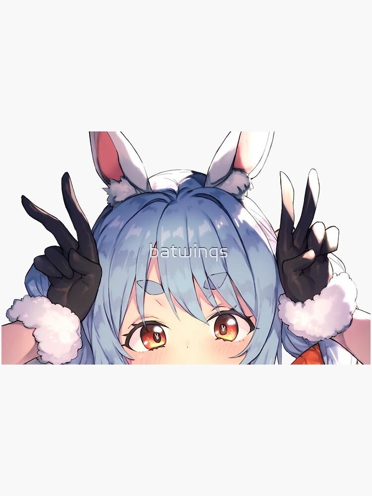 "usada pekora peeker" Sticker for Sale by batwinqs | Redbubble