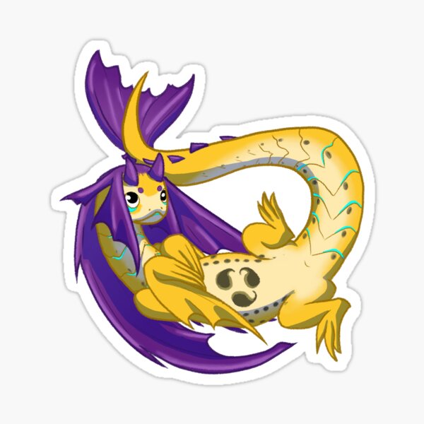 "Somnacanth Monster Hunter Rise" Sticker by SkeletonWoof | Redbubble