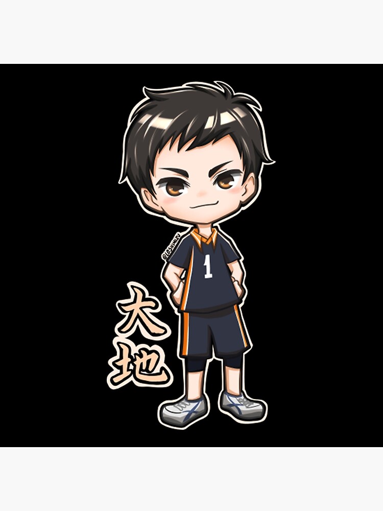 "Cute Chibi Daichi Sawamura Haikyuu" Metal Print by Horvathzalan ...