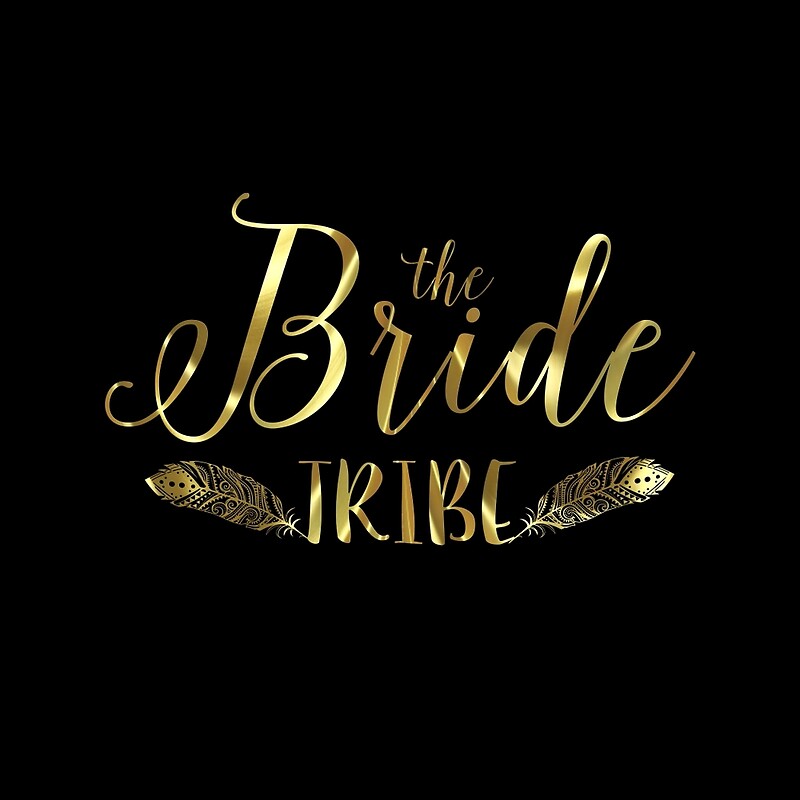 "Black Circle Gold text-The Bride tribe" by artonwear | Redbubble