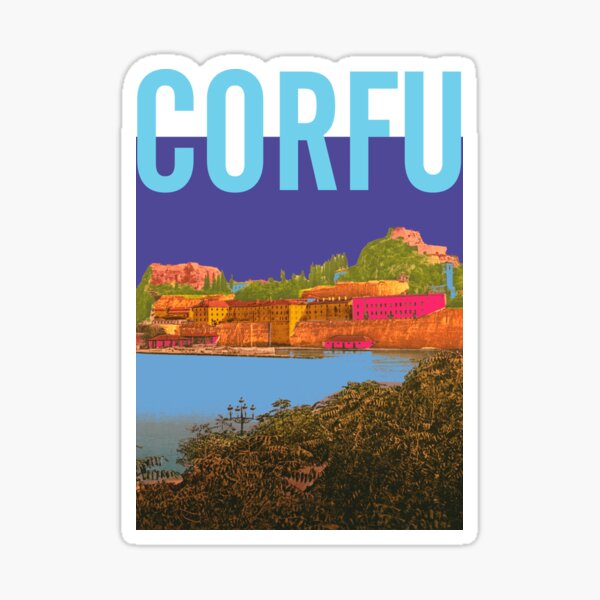 "Corfu the citadel aesthetic landscape mouse living" Sticker by ...
