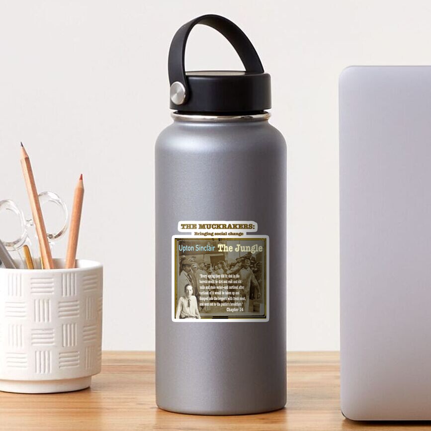 "The Jungle: Muckraker Upton Sinclair" Sticker by KayeDreamsART | Redbubble