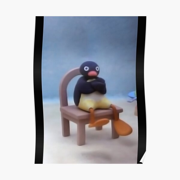 "Angry Pingu Classic" Poster for Sale by catinapedersen | Redbubble