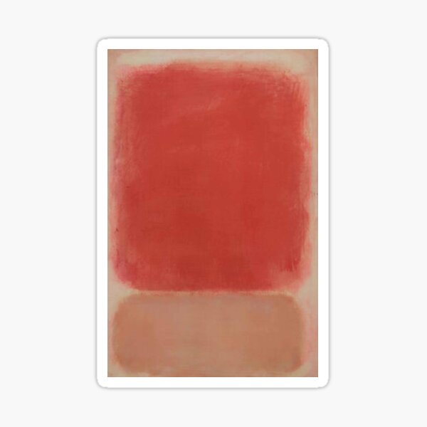 "Mark Rothko Red Brown" Sticker by acgiter | Redbubble