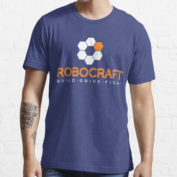 "Robocraft Logo (White)" T-shirt for Sale by ROBOCRAFT | Redbubble ...