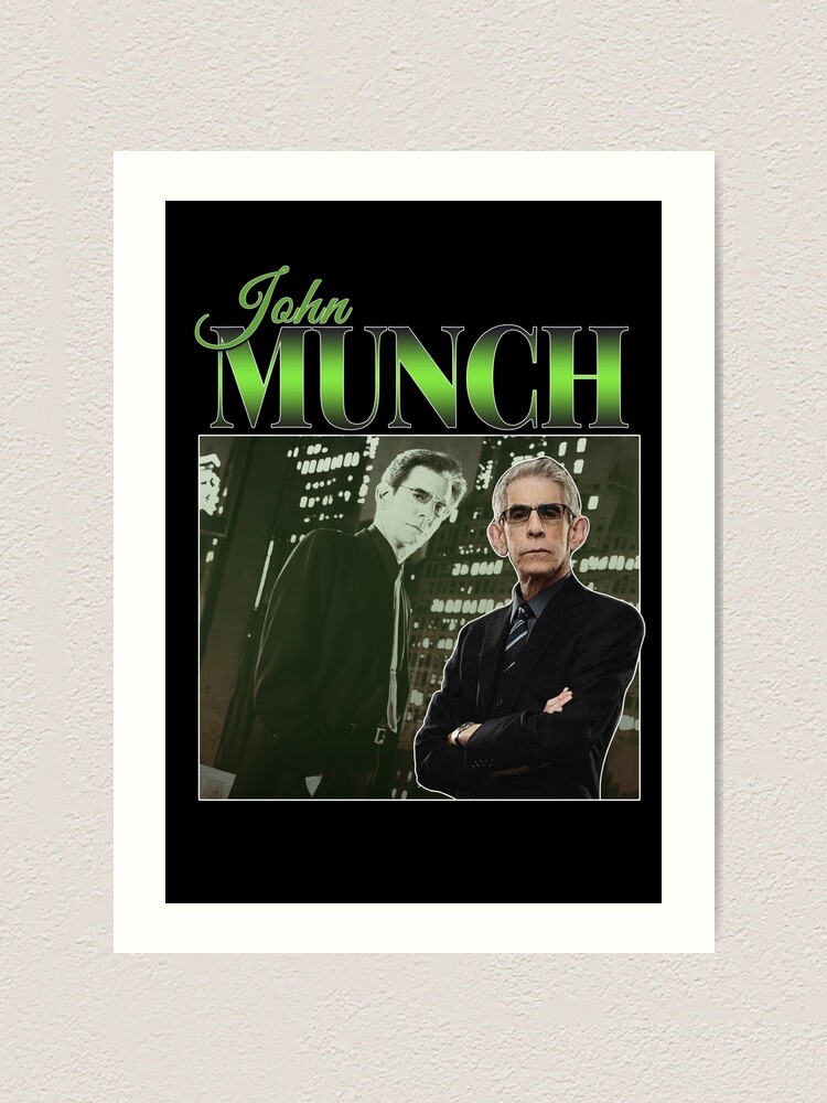 "John Munch 90s Inspired Vintage Homage" Art Print for Sale by 041000 ...