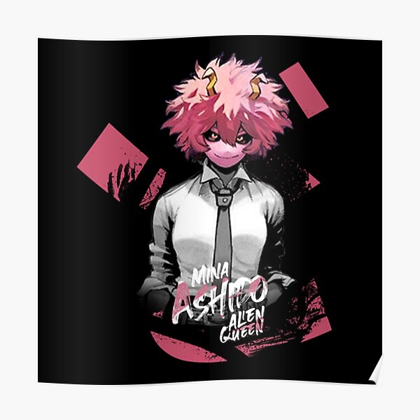 "The Alien Queen Mina Ashido" Poster by Laszloabel | Redbubble