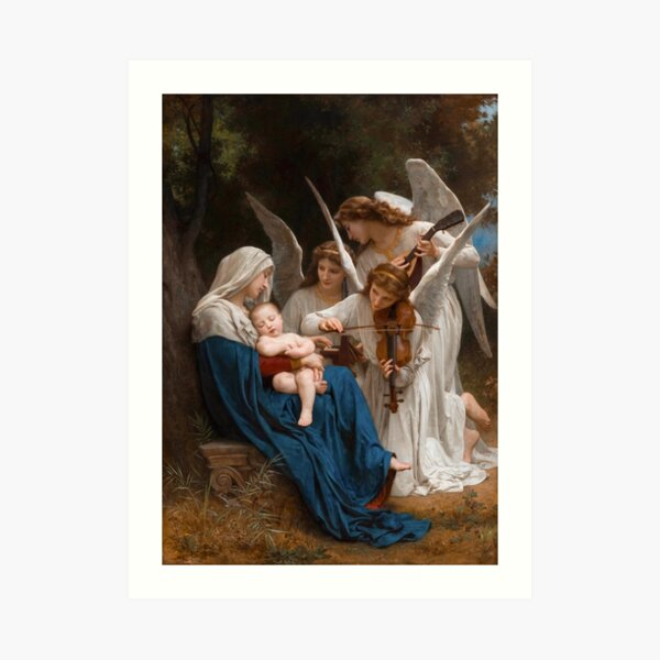"Song of the Angels, 1881 by William-Adolphe Bouguereau" Art Print for ...