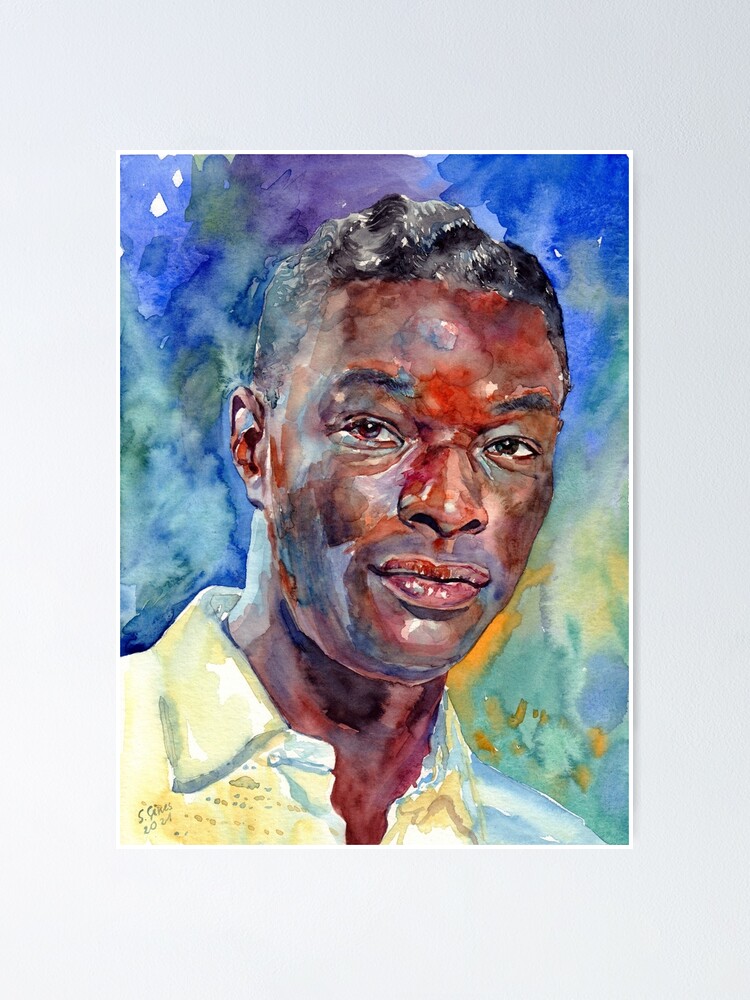 "Nat King Cole Portrait" Poster for Sale by suzannsines | Redbubble