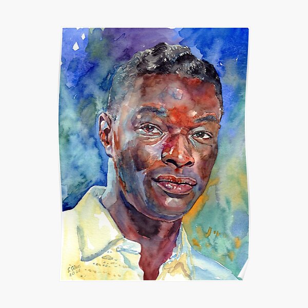 "Nat King Cole Portrait" Poster for Sale by suzannsines | Redbubble