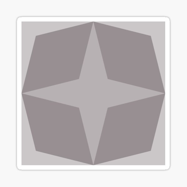 "Geometric Pattern: Diamond Star: Platinum" Sticker for Sale by ...