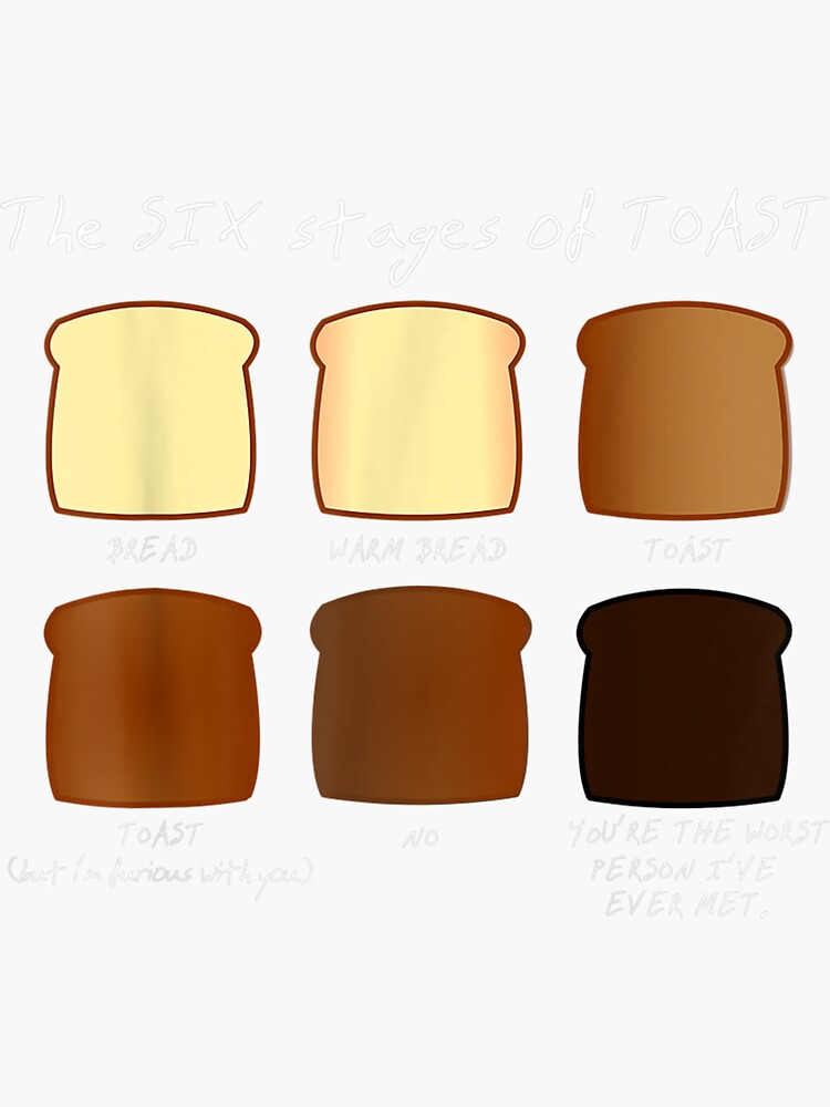 "The Six Stages Of Toast A Fun Useful Guide To Perfection Gift ...