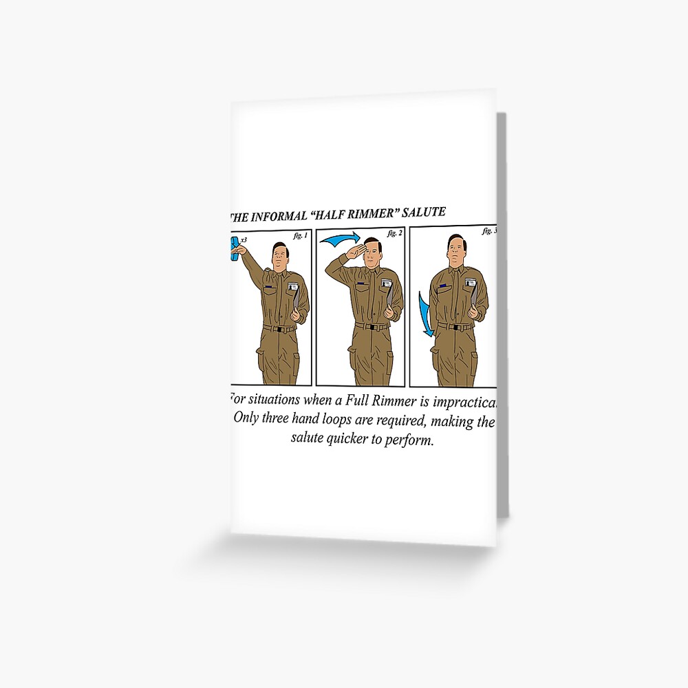 "Arnold Rimmer Half Rimmer Salute" Greeting Card for Sale by McPod ...